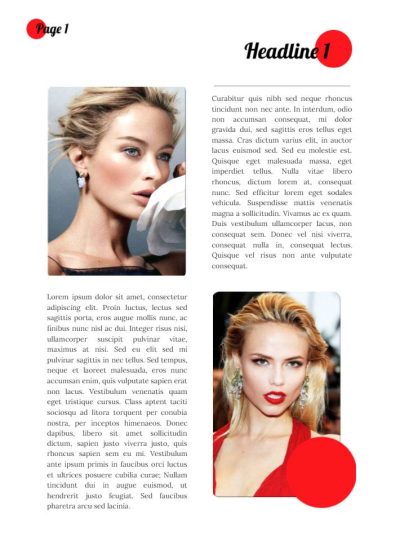 Free Fashion Magazine Template For Google Docs