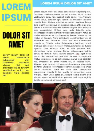 Free People Magazine Design Template For Google Docs