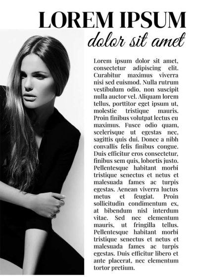 Free Classic Vogue Magazine Template For Google Docs