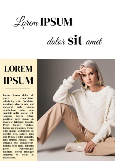 Free Classic Vogue Magazine Template For Google Docs