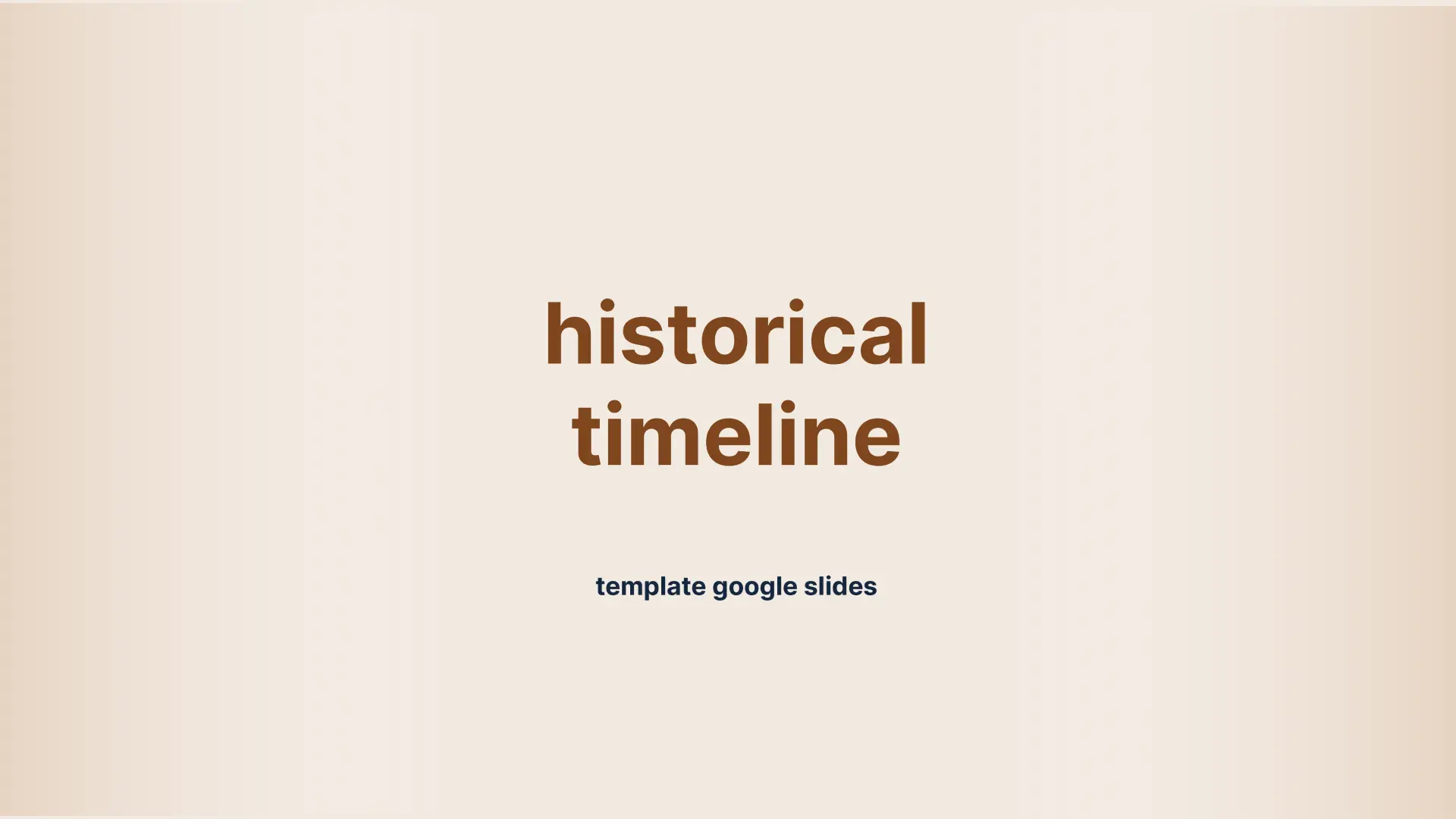 History Timeline Template Free Google Slides Template NEW 