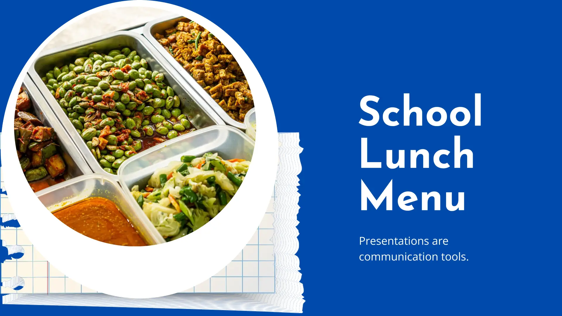 School Lunch Menu Template Free Google Slides Template NEW 