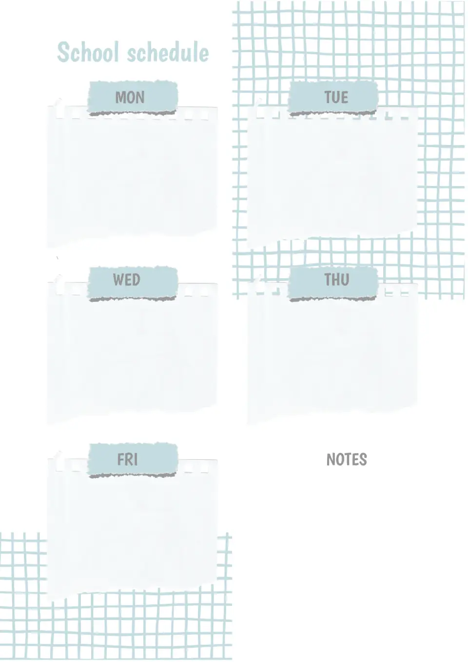 Free School Schedule Template For Google Docs