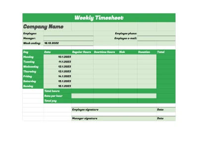 Timesheet Template – Free Google Sheets Template - NEW!