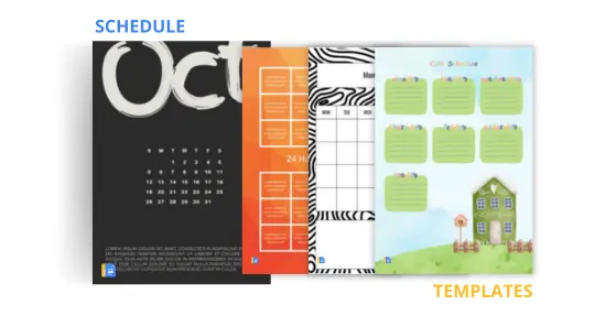 15 Free Schedule Templates for Google Docs – Docs&Slides