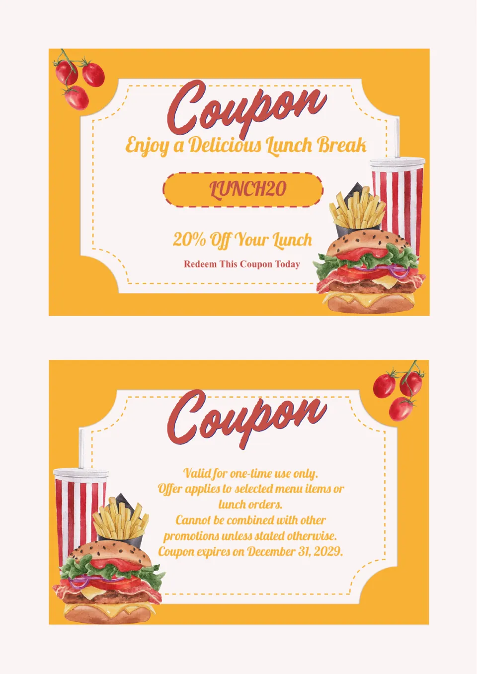 Free Free Day Off Work Coupon Template For Google Docs